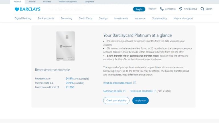 Barclaycard Platinum Credit Card review: Long interest-free! - The ...